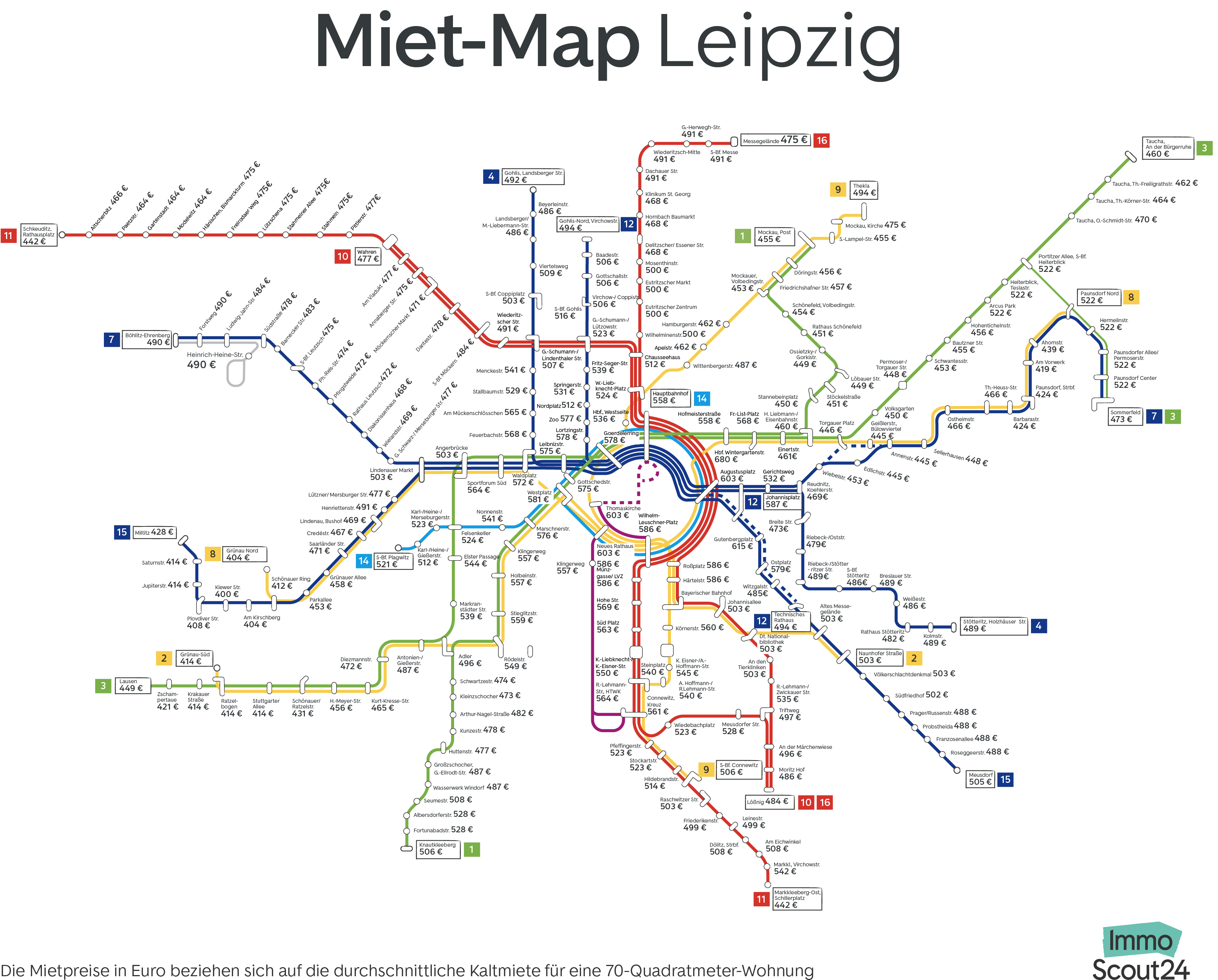 Miet-Map für Leipzig: Sächsische Großstadt boomt